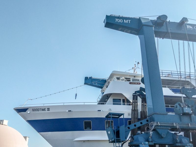 GOODTIME III Hauled Out for Same-Day Service » Great Lakes Shipyard ...