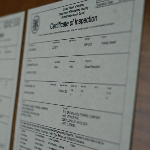 USCG Issues Certificates of Inspection to Great Lakes Towing Fleet ...